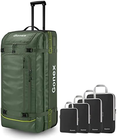 Gonex Rolling Duffle Bag with Compression Packing Cubes - Road Trip Monthly